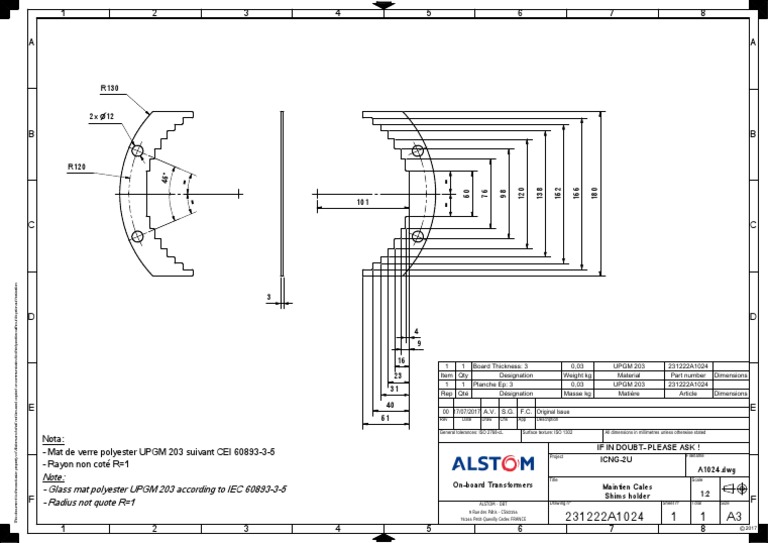 Glass Mat Polyester UPGM 203 According To IEC 60893-3-5 - Radius Not ...