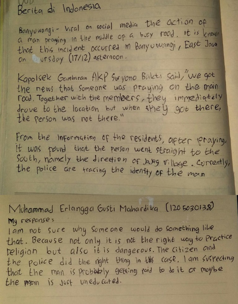 Muhammad Erlangga The News (Speaking For General Comm) | PDF