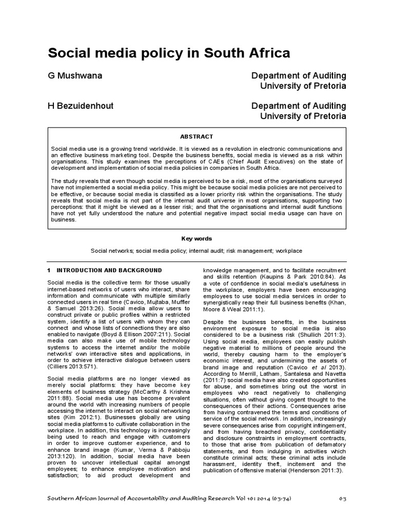 Social Media Policy (UP) | PDF