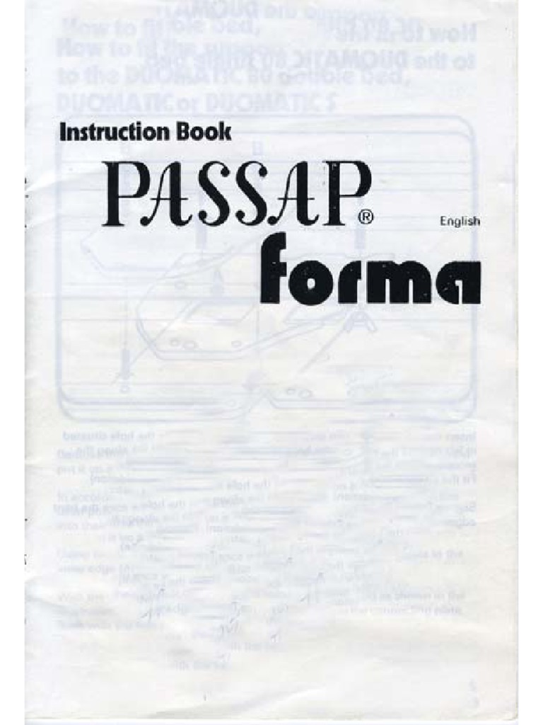 Passap Forma User Guide | PDF