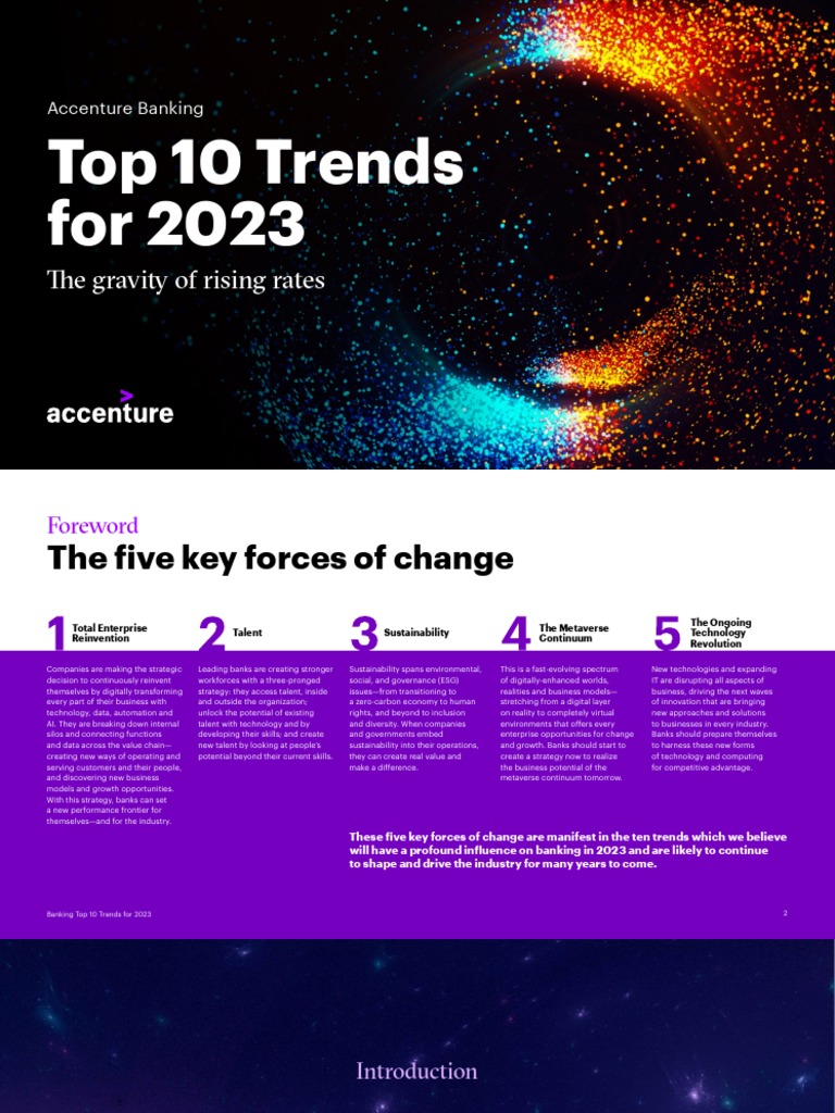 Accenture Banking Top 10 Trends 2023 | PDF | Banks | Interest