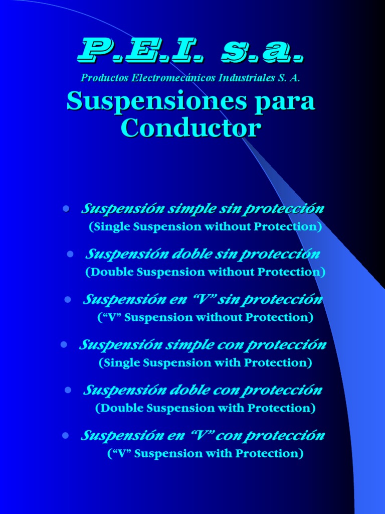 Suspensiones de Conductor | PDF