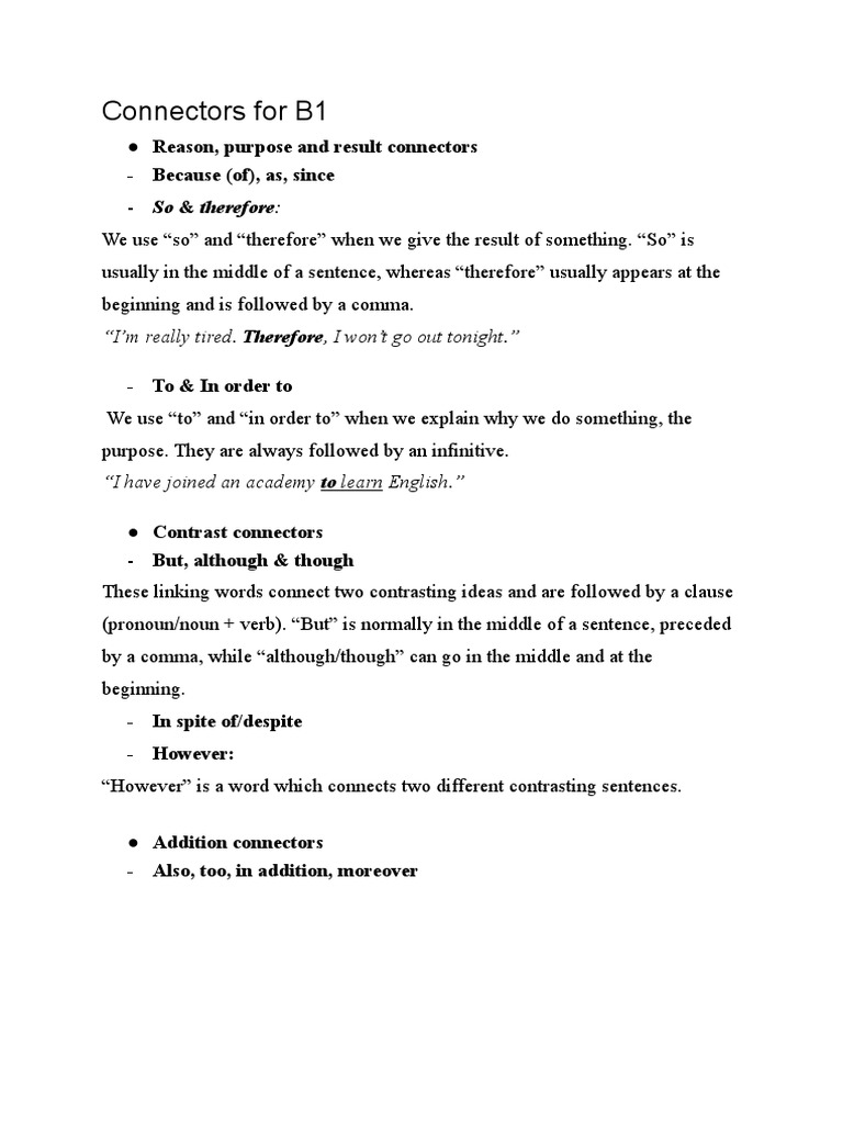 Connectors For B1 | PDF