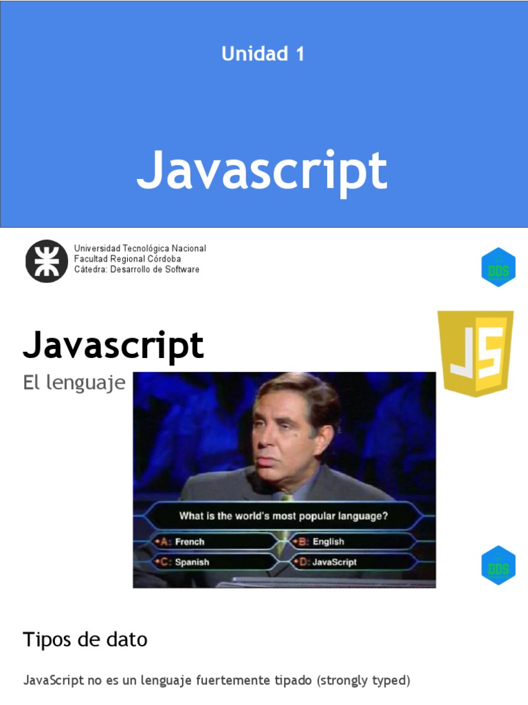 Introducción a JavaScript: Tipos y Funciones | PDF | Json | Datos