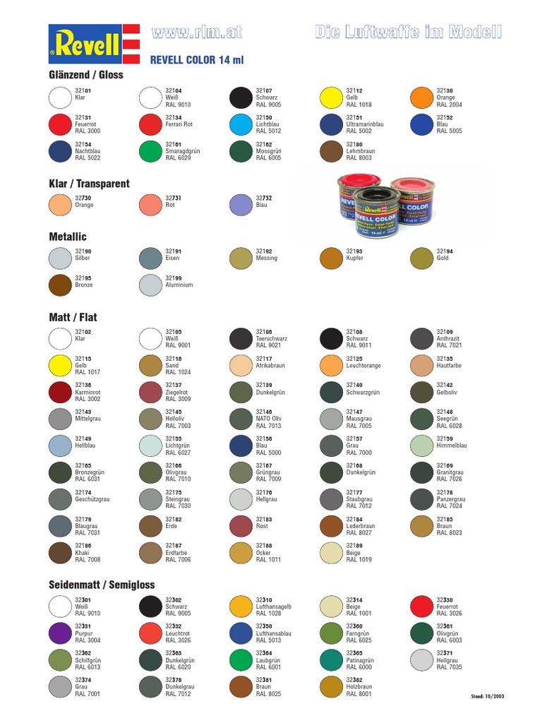 Color Chart Revell | PDF
