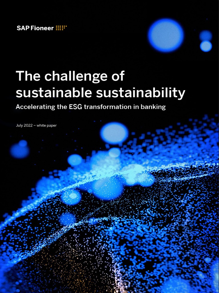 SAP Fioneer ESG Whitepaper | PDF | Economies | Business