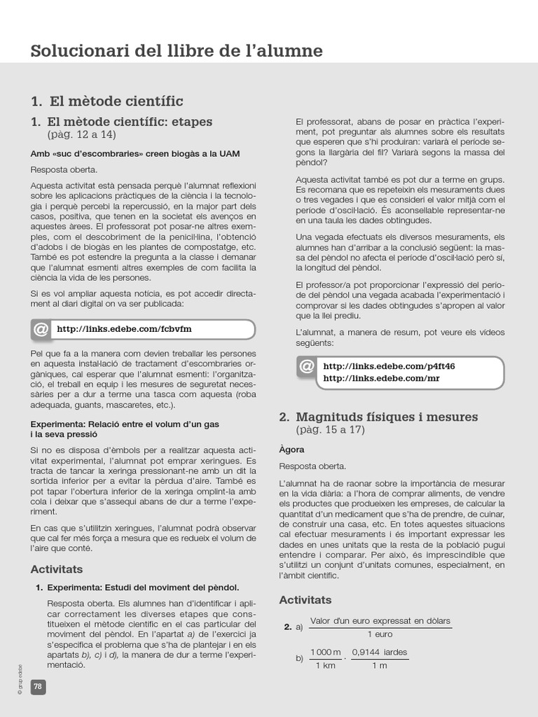 Solucionari lt1 Llibre Nou | PDF