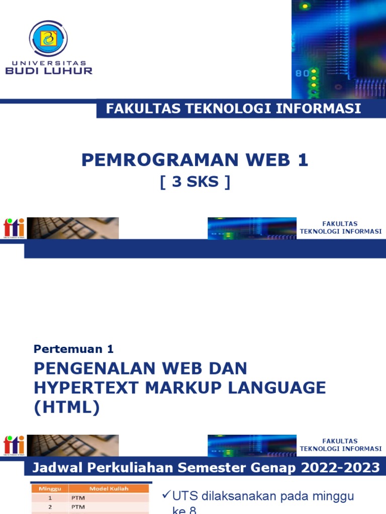 Modul 1 - Pengenalan WEB Dan HTML | PDF
