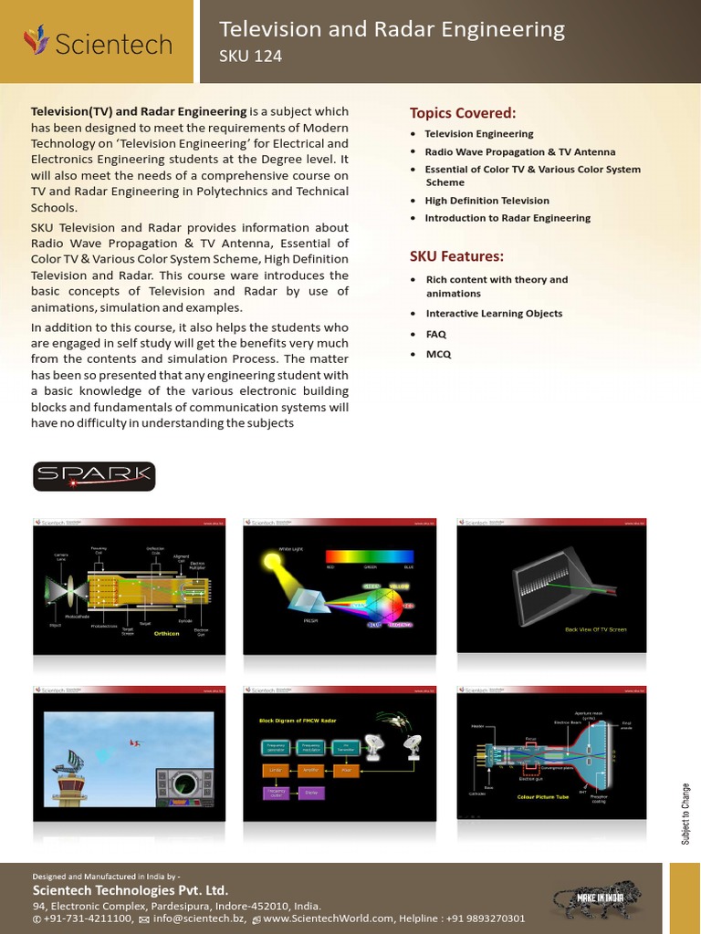Television and Radar Engineering SKU | PDF
