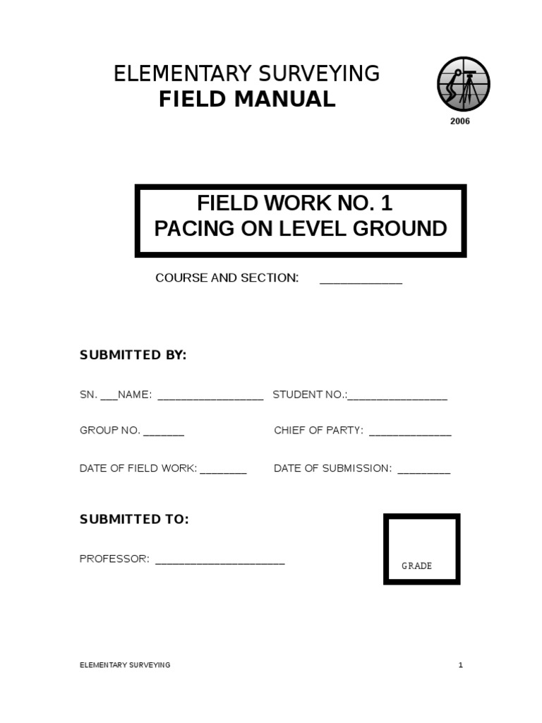 Surveying Field Manual 2 | PDF | Triangle | Area