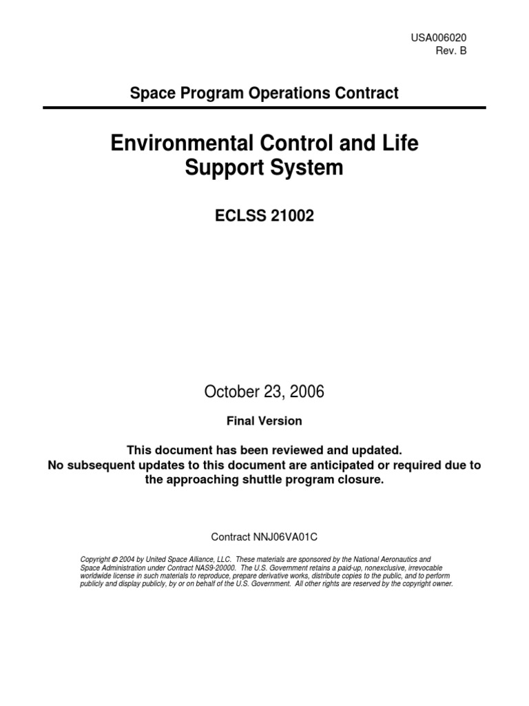 383445main Eclss 21002 | PDF