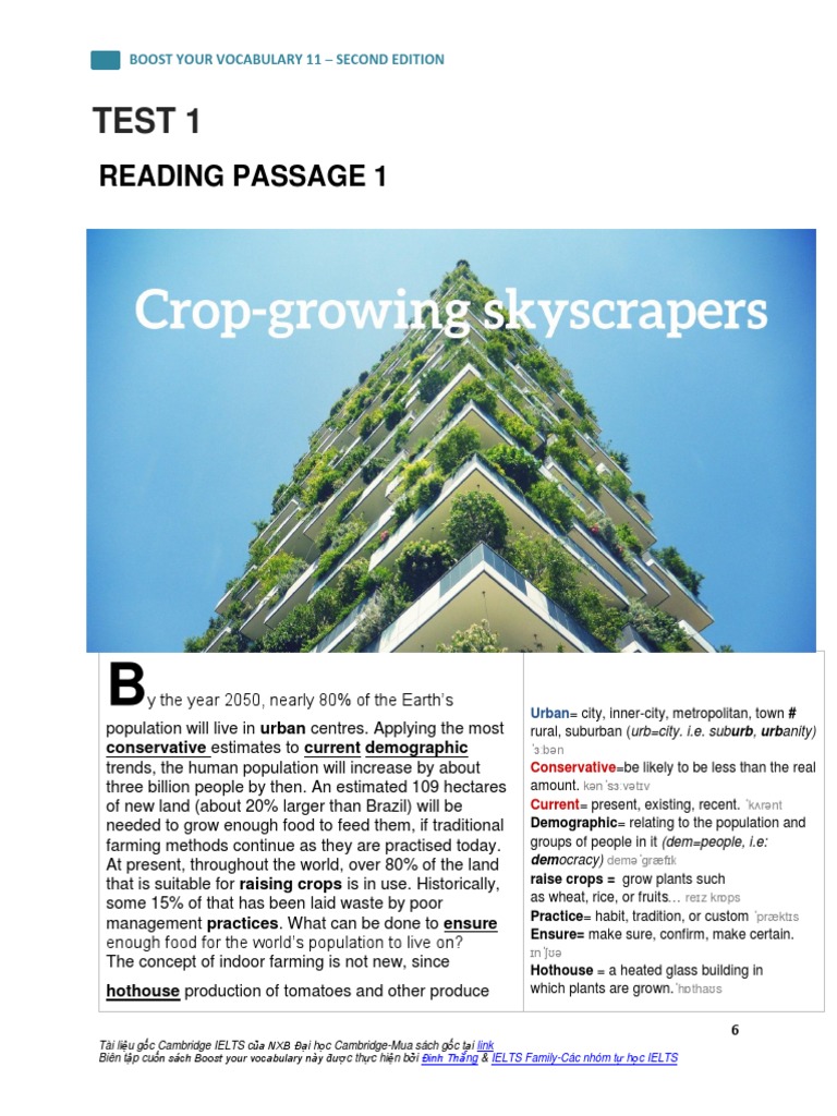Test 1: Reading Passage 1 | PDF