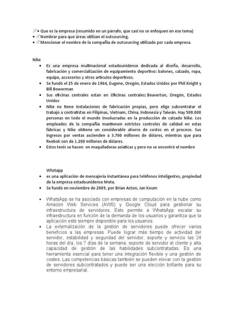 Empresas Trasnacionales | PDF | Nike | Outsourcing