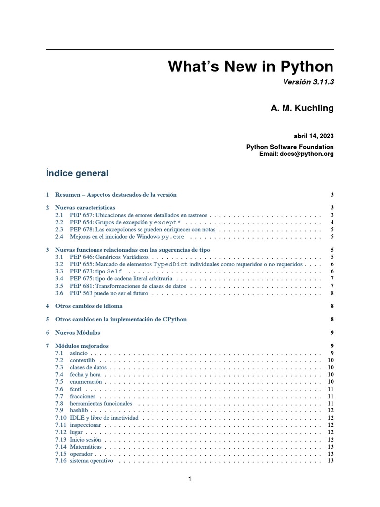 01 What's New in Python | PDF