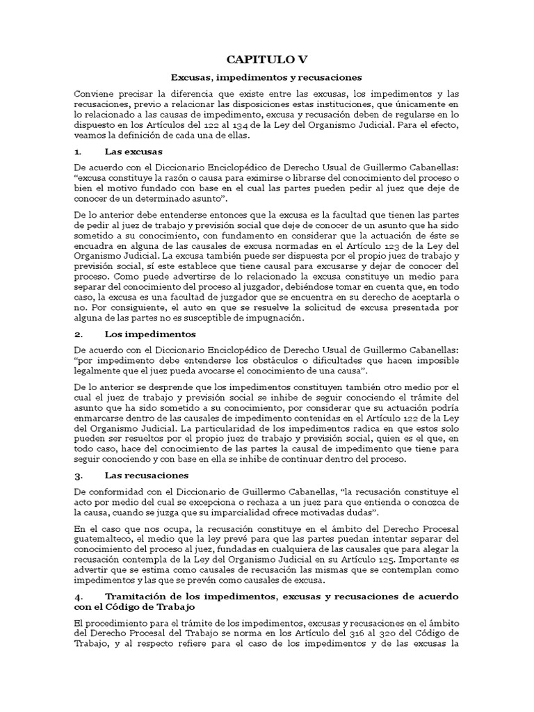 Capitulo V Derecho Procesal Del Trabajo | PDF | Ley procesal | Demanda judicial