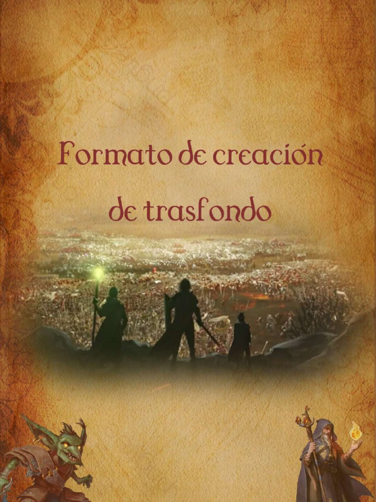 Formato de Creacion de Personajes Rellenable-1 1 | PDF