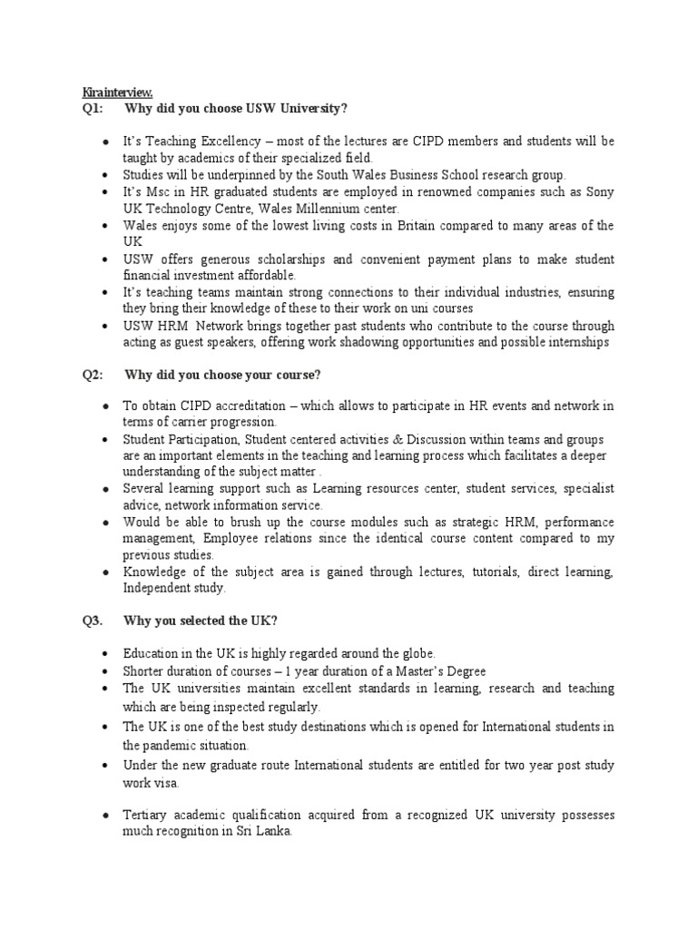 Kira Interview New | Download Free PDF | Human Resource Management | Master's Degree