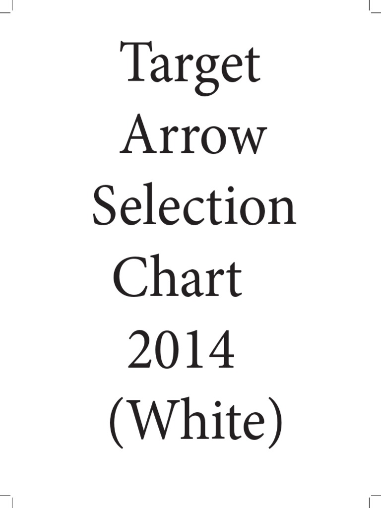 2014 ArrowSelectionChart | PDF | Bow And Arrow | Arrow