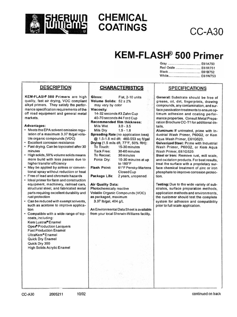 Kem Flash 500 | PDF
