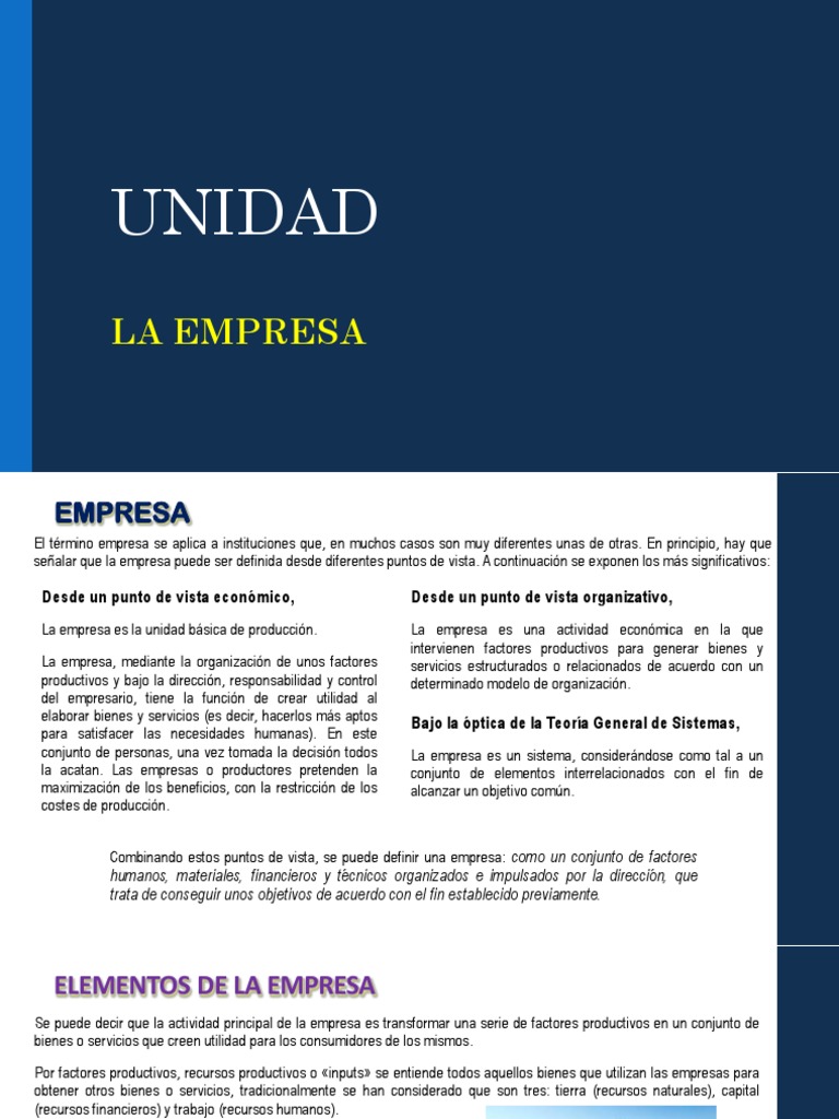 Unidad Empresa | PDF