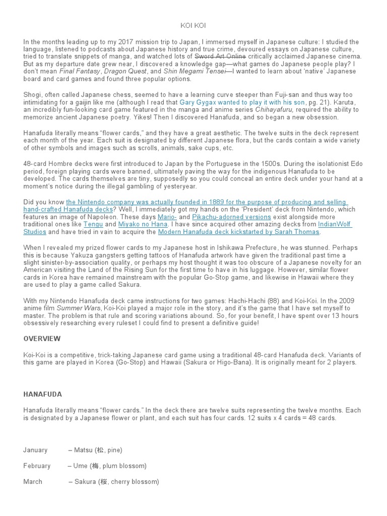 Koi Koi Ingles | PDF