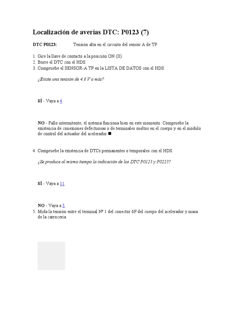 Localización de Averías DTC Tps | PDF | Conector eléctrico | Ingenieria ...
