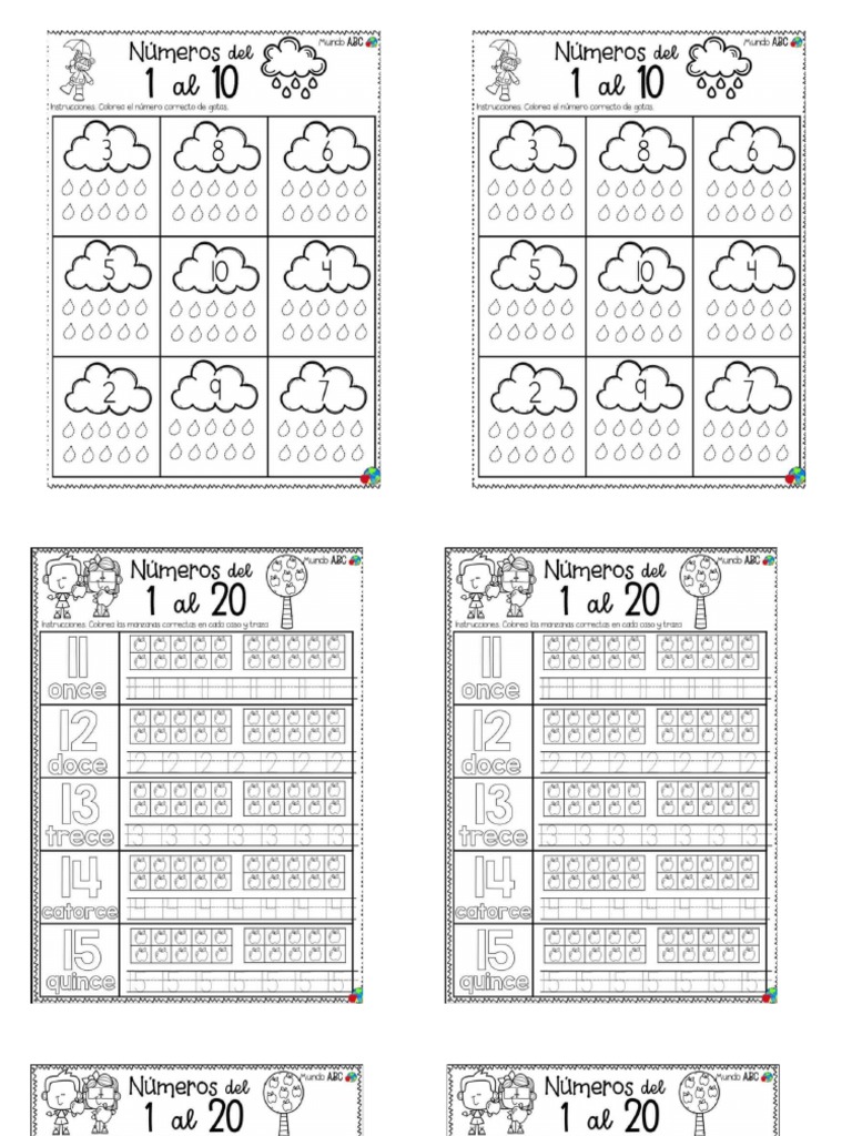Numeros 1 Al 20 | PDF