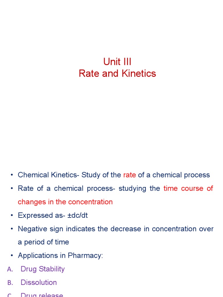 Rate and Kinetics | PDF | Reaction Rate | Chemical Reactions