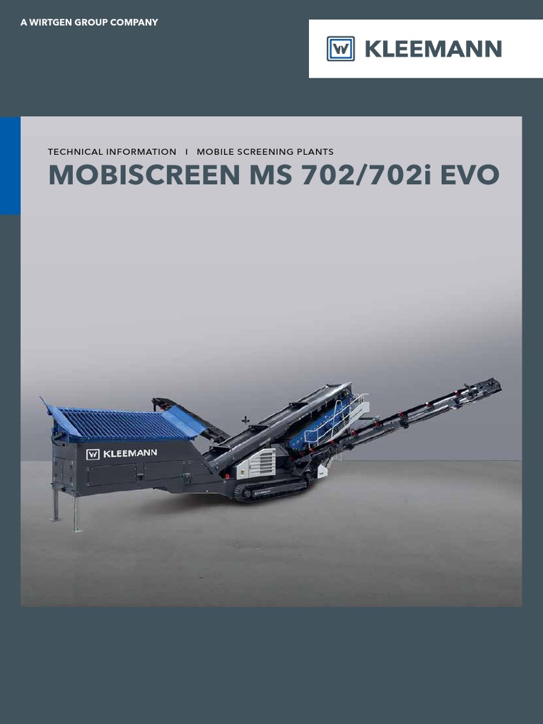 Kleemann MS 702 EVO Screening Plant | PDF
