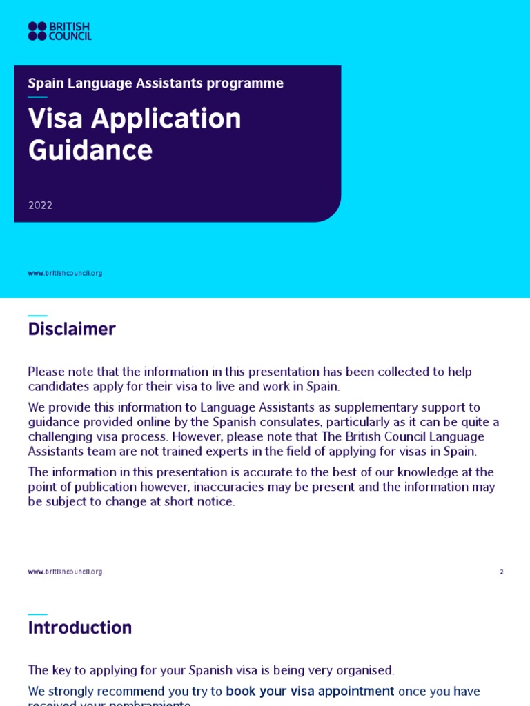 Visa Application Guidance | PDF