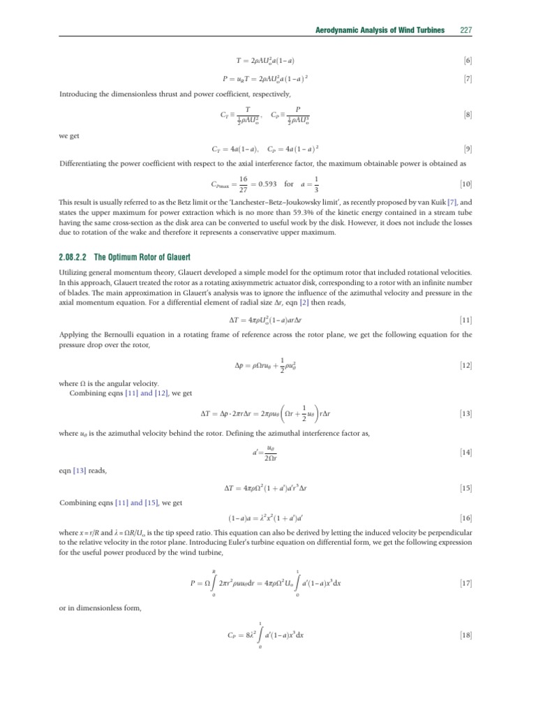 Aerodynamic Analysis of Wind Turbine-3 | PDF | Applied And Interdisciplinary Physics ...