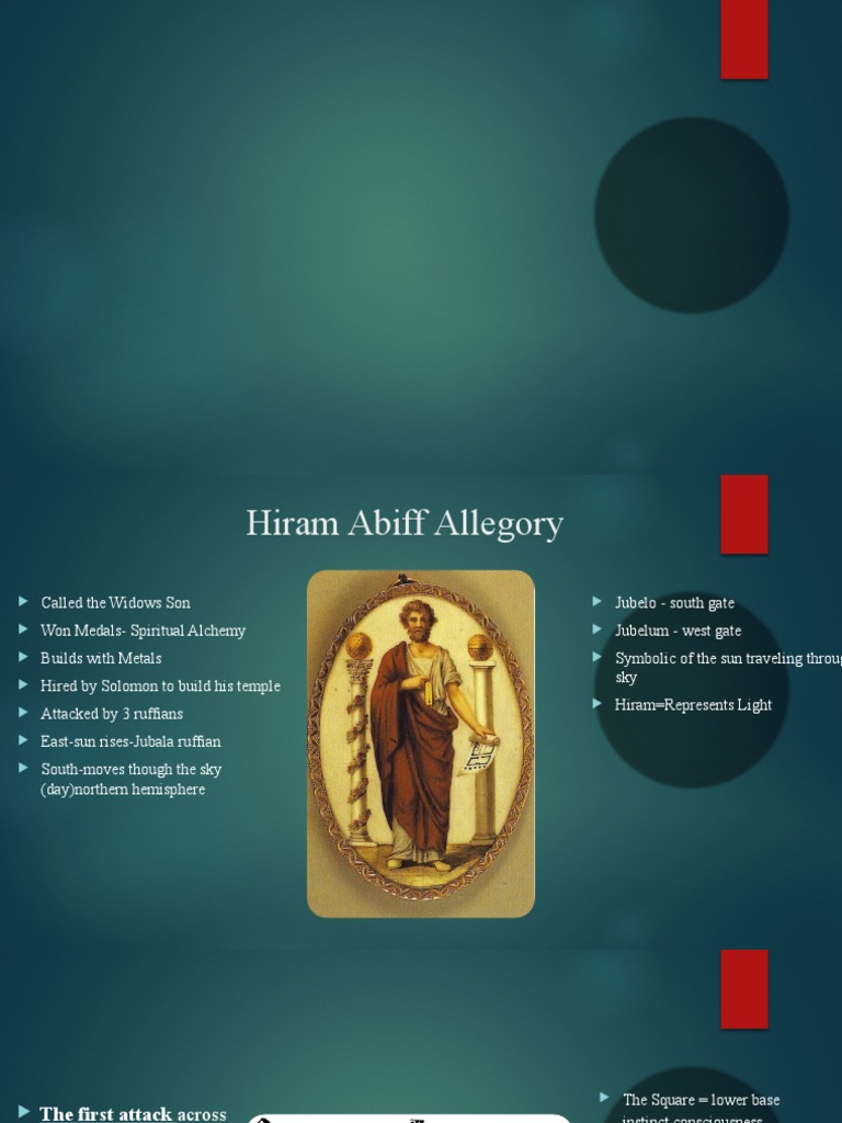 Hiram Abiff: Allegory of Light and Transformation | PDF