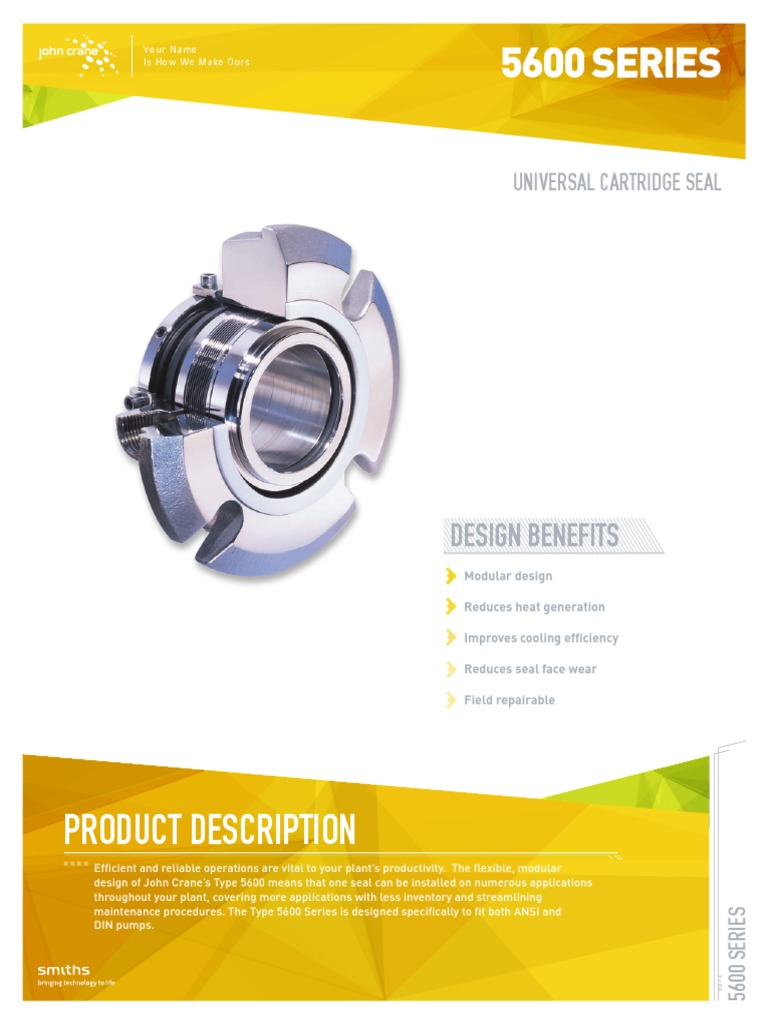 John Crane 5600 Universal Seal Overview | PDF