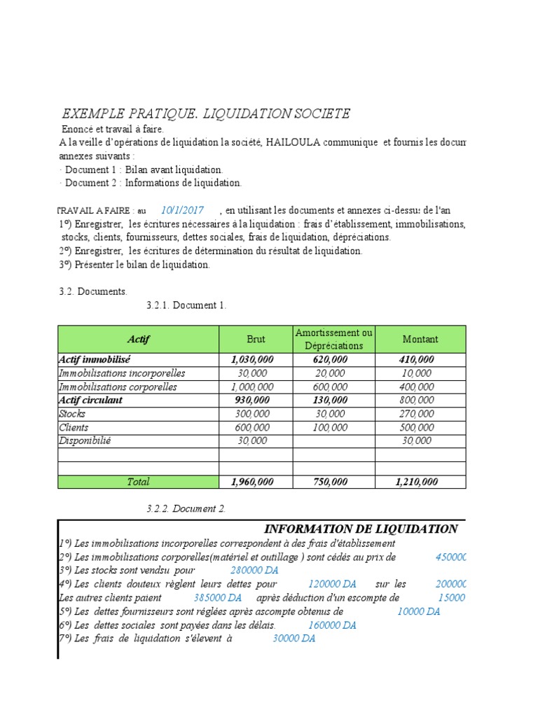 Cas Liquidation | PDF