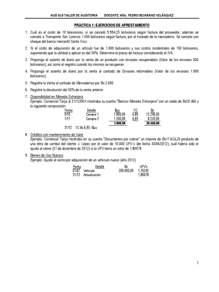 Práctica1 Aprestam Ejerc Contab | PDF