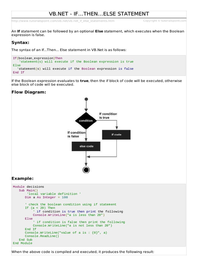 If Else Statements | PDF If Else Statements | PDF