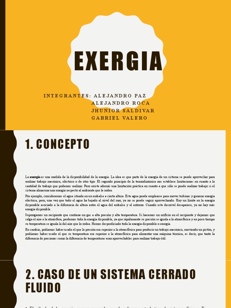 Exergia | PDF | Ejercicio | Temperatura