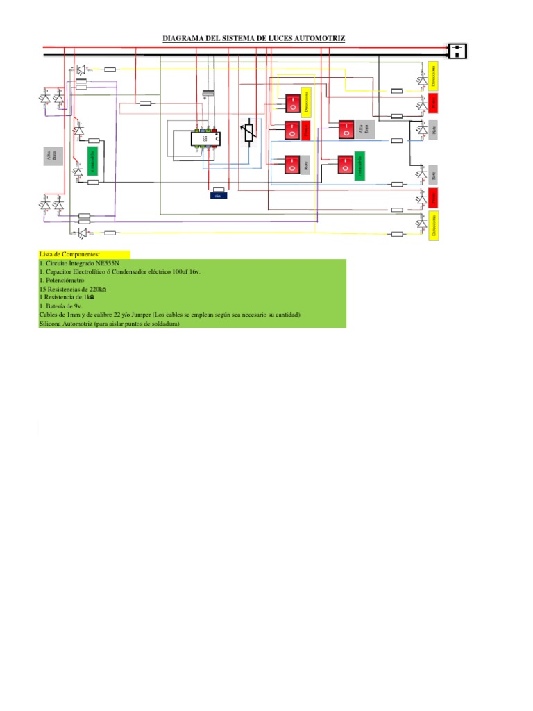 Diagrama Sist. de Luces | PDF