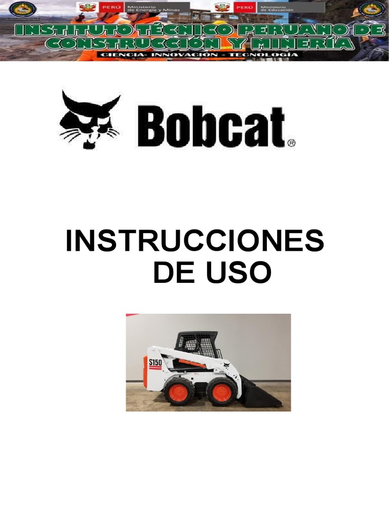 Instrucciones de Uso Bobcat | PDF | Contraseña | Arranque