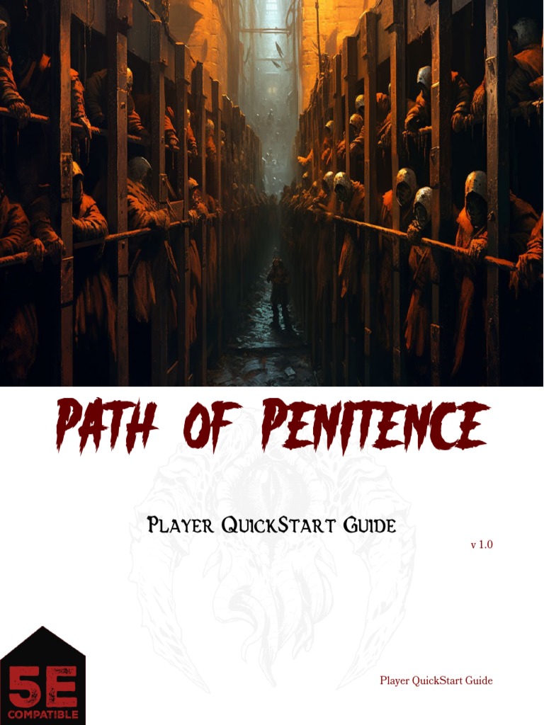 Path of Penitence - QuickStart Guide - Player v1.0 | PDF