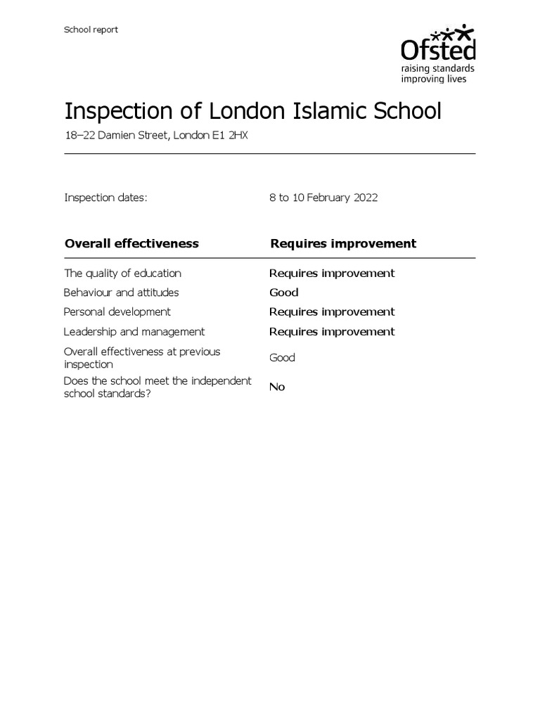 Ofsted 2022 | PDF | Curriculum | Teachers