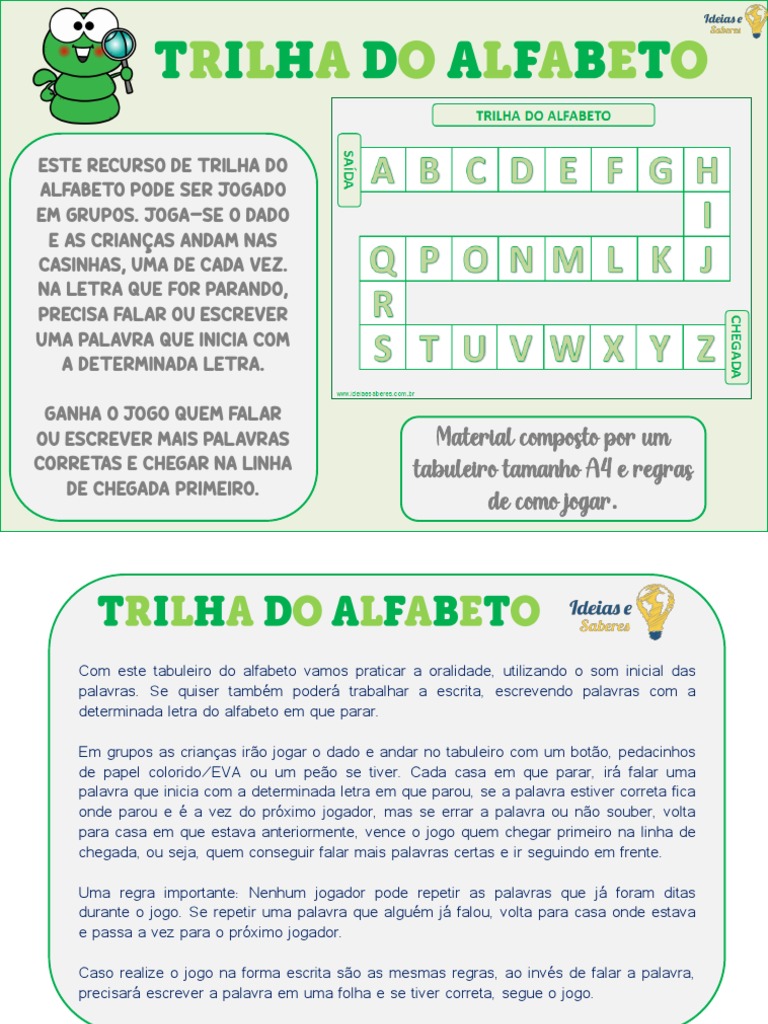 Trilha Do Alfabeto | PDF