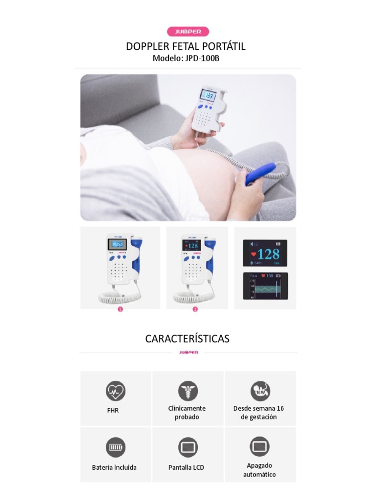 Doppler Fetal Portátil JPD-100B | PDF
