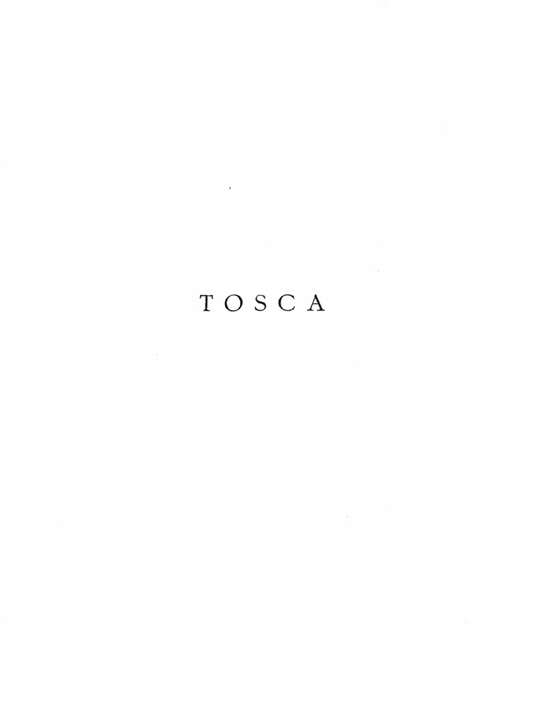 Puccini Tosca | PDF