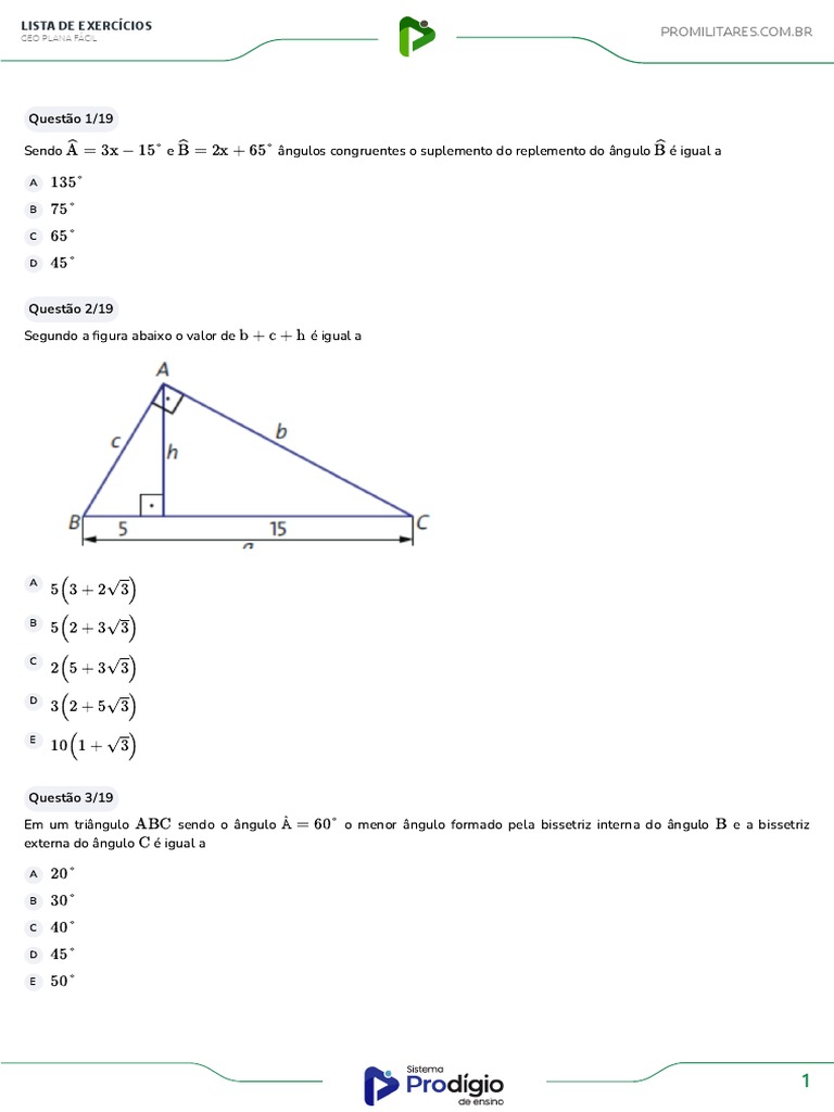 Matemática Fácil Download Grátis Pdf Triângulo Geometria Elementar