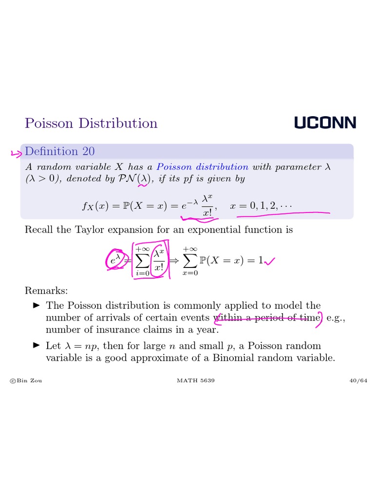 (Sep. 15, Part 1) Poisson Distribution | PDF | Poisson Distribution | Teaching Mathematics