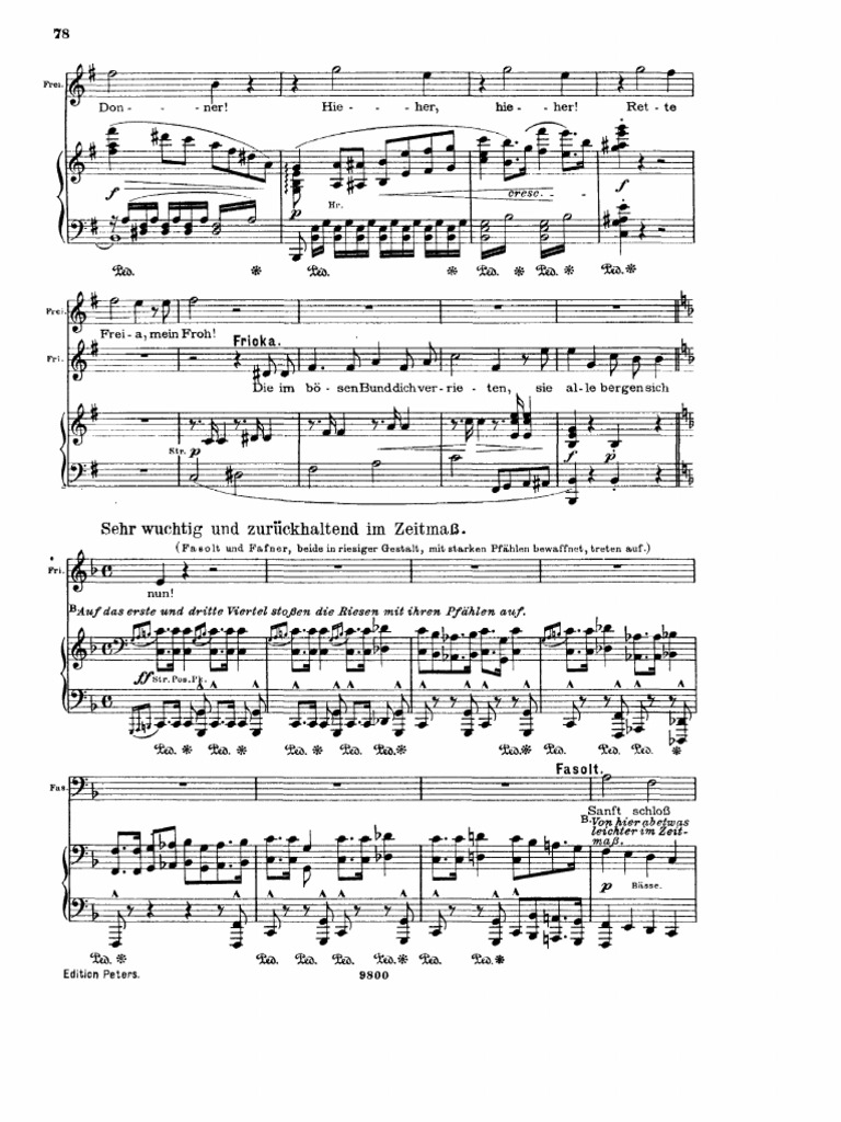 Wagner - Das Rheingold - Fasolt (First Entrance) | PDF