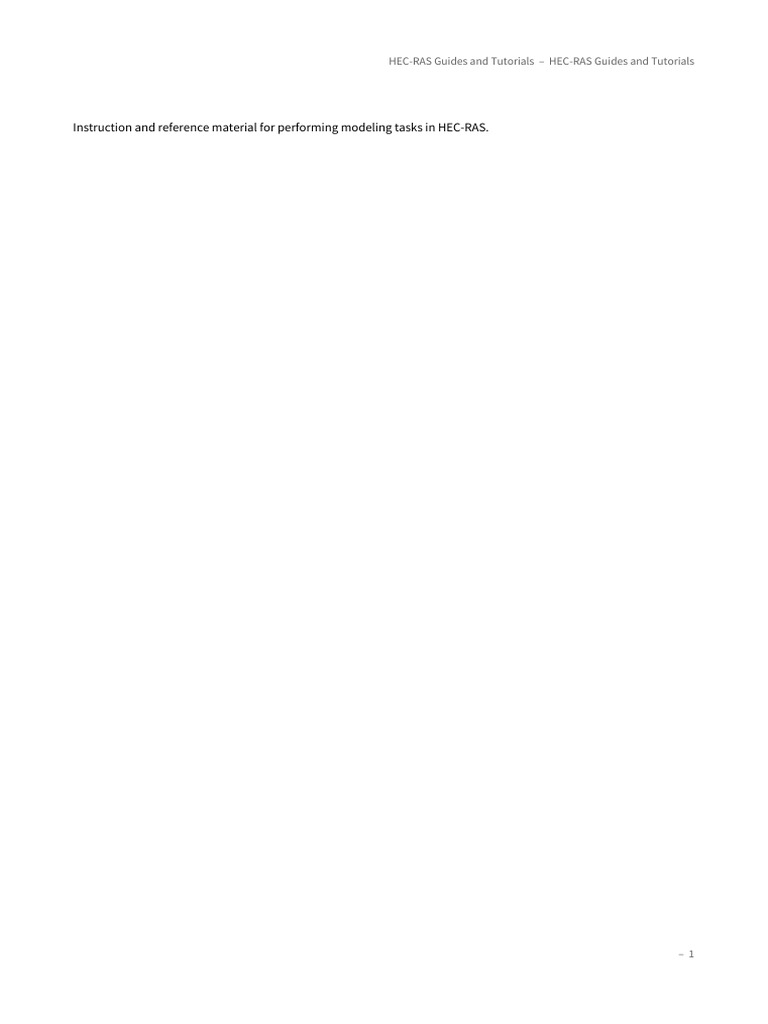 HEC RAS Guides and Tutorials v9 20230731 - 151145 | PDF | Flood | River