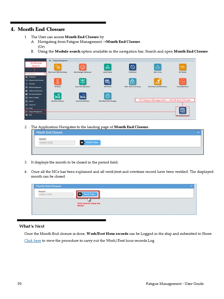 Month End Closure Guide | PDF