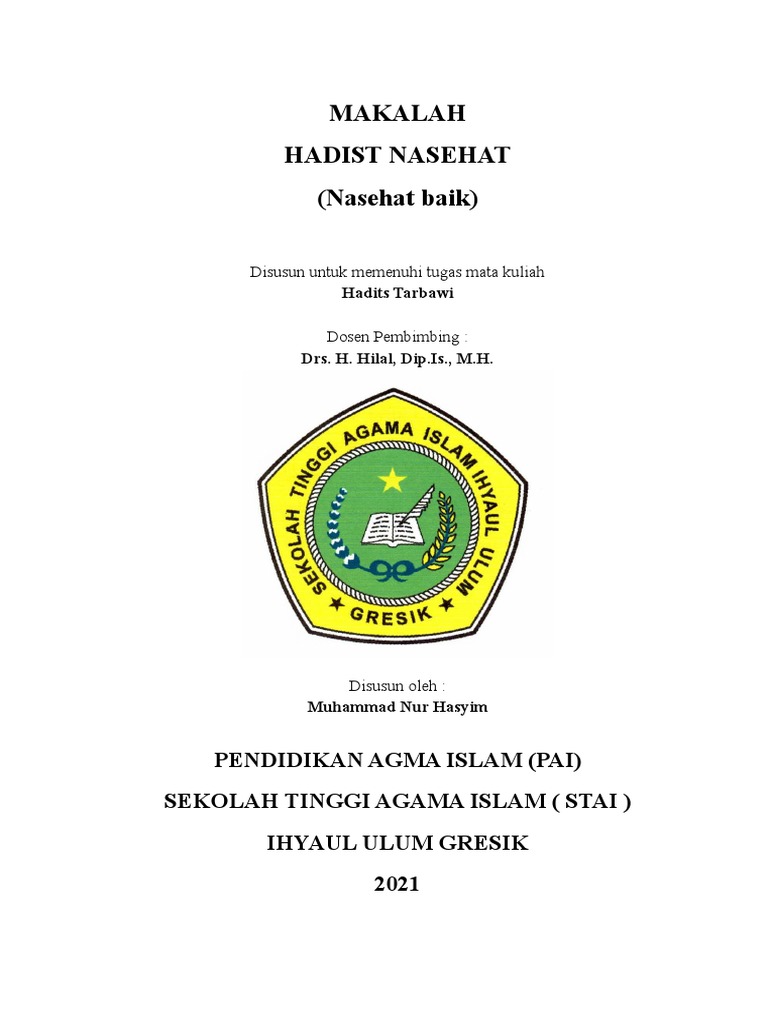 Hadits tentang Nasehat dalam Islam | PDF